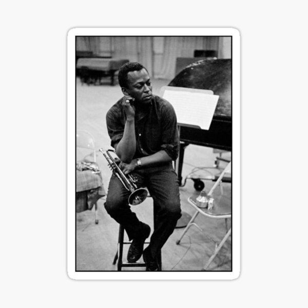 "miles davis " Sticker for Sale by raipkovitchzz | Redbubble