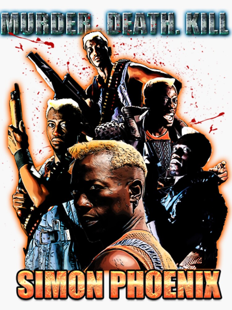 "Demolition Man, simon Phoenix" Sticker for Sale by galoiver | Redbubble