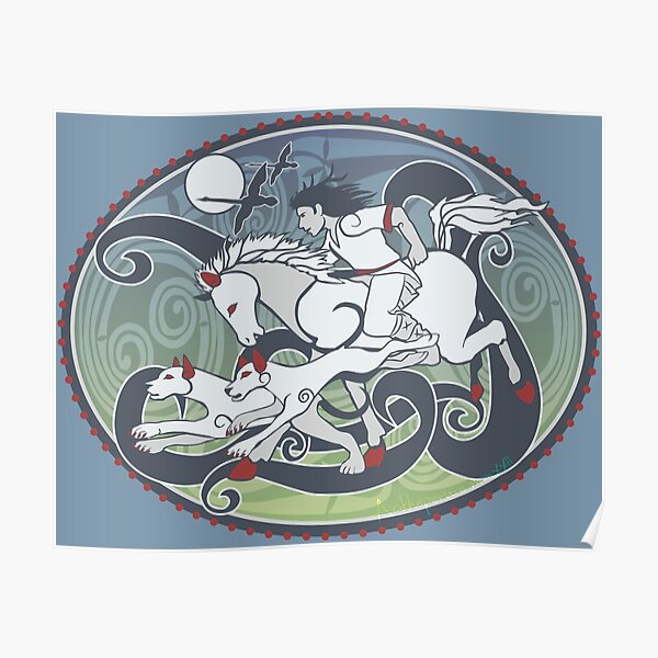 "The Wild Hunt" Poster for Sale by Aakheperure | Redbubble