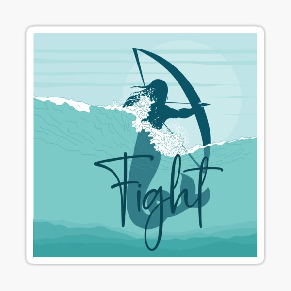"Mermaid - Fight" Sticker for Sale by GiveItForwardCO | Redbubble