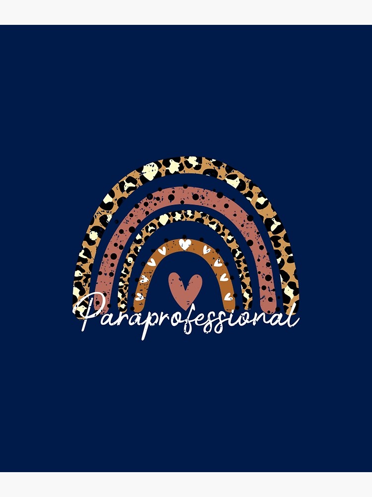 "Retro Paraprofessional Life Rainbow Leopard Para Teacher Pullover ...