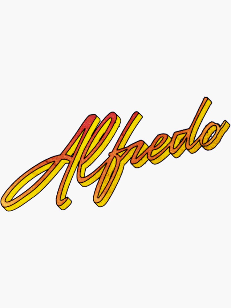 "Alfredo" Sticker for Sale by EvansBethanyArt | Redbubble