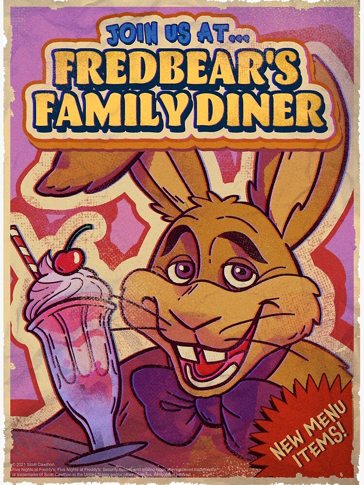 "Fredbear's Family Diner Poster (Spring Bonnie)" Poster for Sale by ...