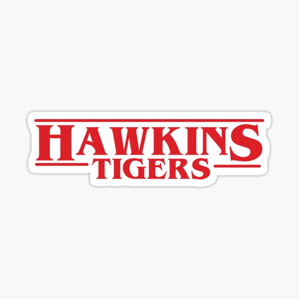 "Hawkins Tigers - Stranger Things" Sticker for Sale by itsrturn | Redbubble