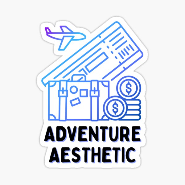 "Adventure Aesthetic" Sticker for Sale by nothingbutvibes | Redbubble