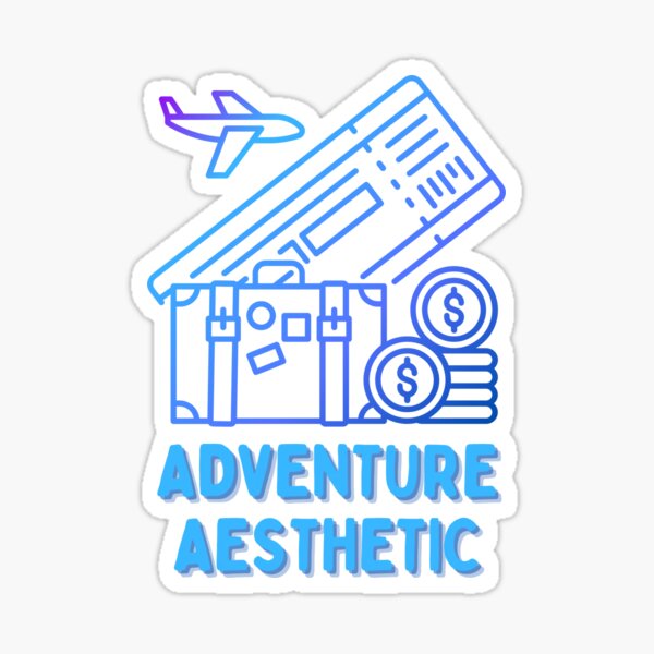 "Adventure Aesthetic" Sticker for Sale by nothingbutvibes | Redbubble