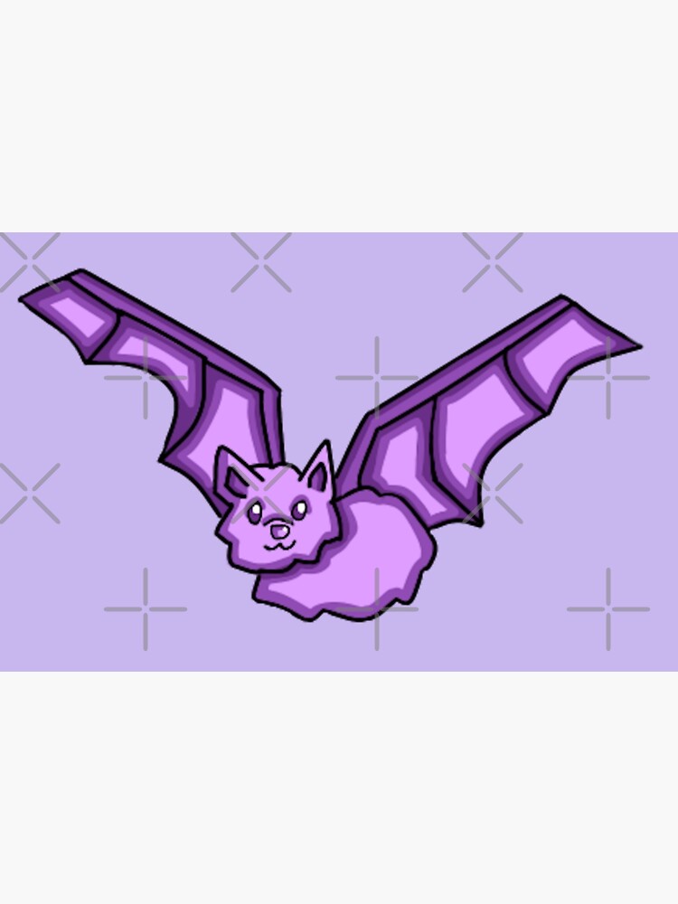 "Fluffy Pink And Purple Bat" Poster for Sale by DRAGONSandWAVES | Redbubble