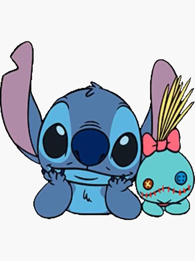 Pegatina «Stitch personaje de dibujos animados y muñeca» de trozstreet ...