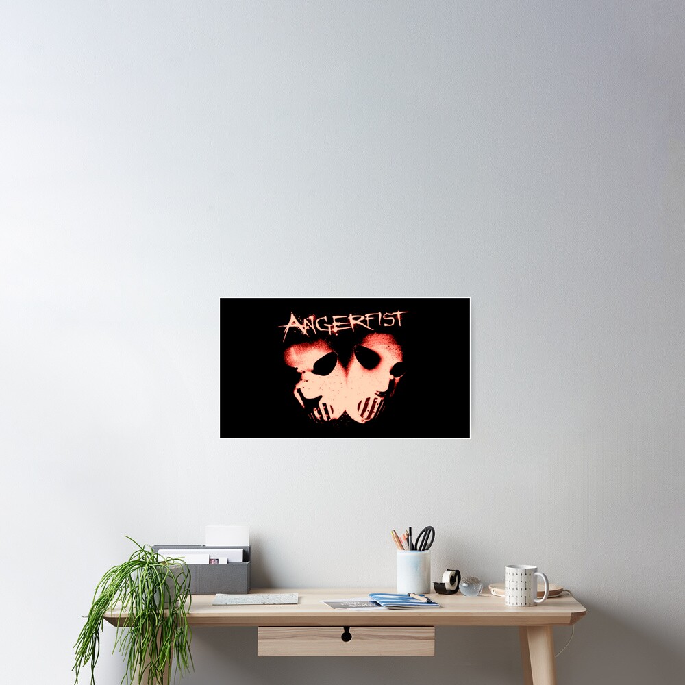 "angerfist band rock metal logo" Poster for Sale by louisjnsss | Redbubble