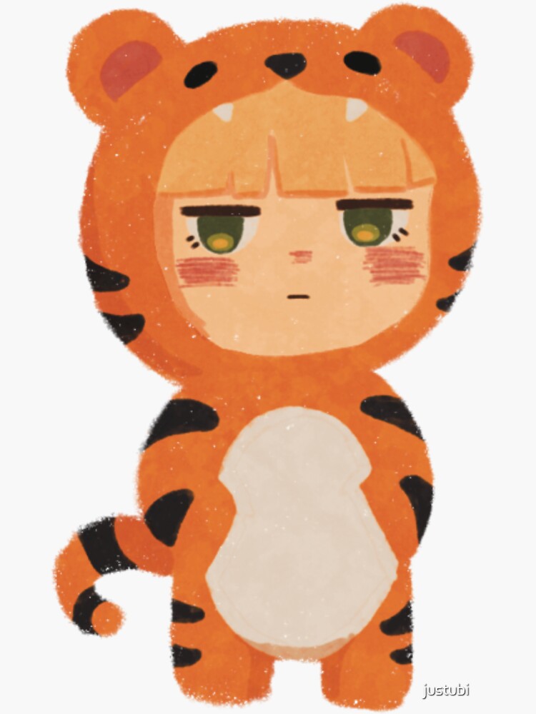 "Tiger Lily" Sticker by justubi | Redbubble