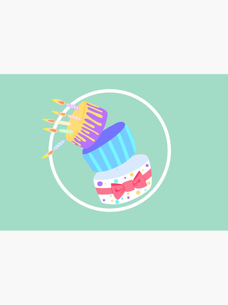 "Toppling Cakes" Sticker for Sale by ArtNoodle | Redbubble