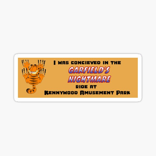 "Proud to be a Garf Baby" Sticker for Sale by sabman | Redbubble