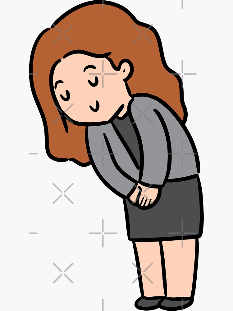 "Thankful women bowing down" Sticker for Sale by Caringinger24 | Redbubble