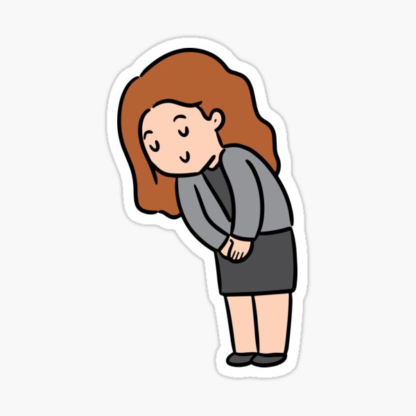 "Thankful women bowing down" Sticker for Sale by Caringinger24 | Redbubble