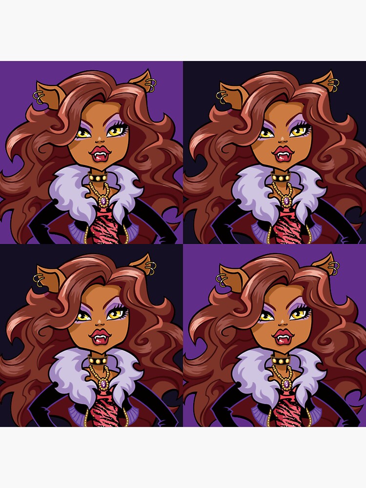 Lámina fotográfica «¡CUADRÍCULA! Patrón de lobo Clawdeen» de ...