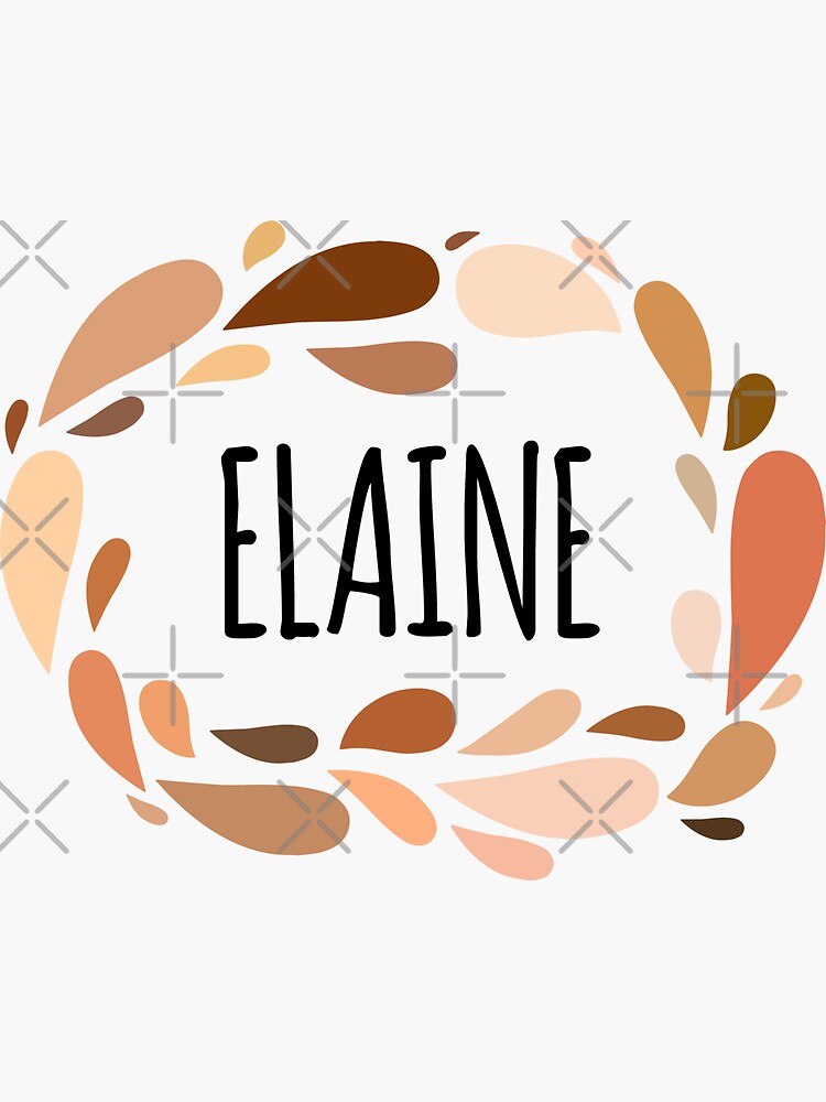 "Elaine - Names for Wife Daughter and Girl" Sticker for Sale by kindxinn | Redbubble