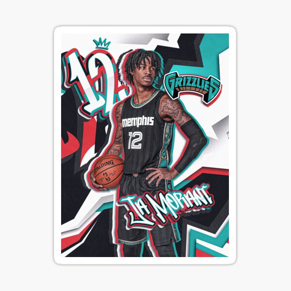 "Ja Morant basketball" Sticker for Sale by MichaelBK11 | Redbubble