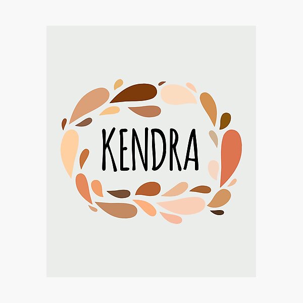 Lámina fotográfica «Kendra - Nombres para Esposa Hija y Niña» de ...