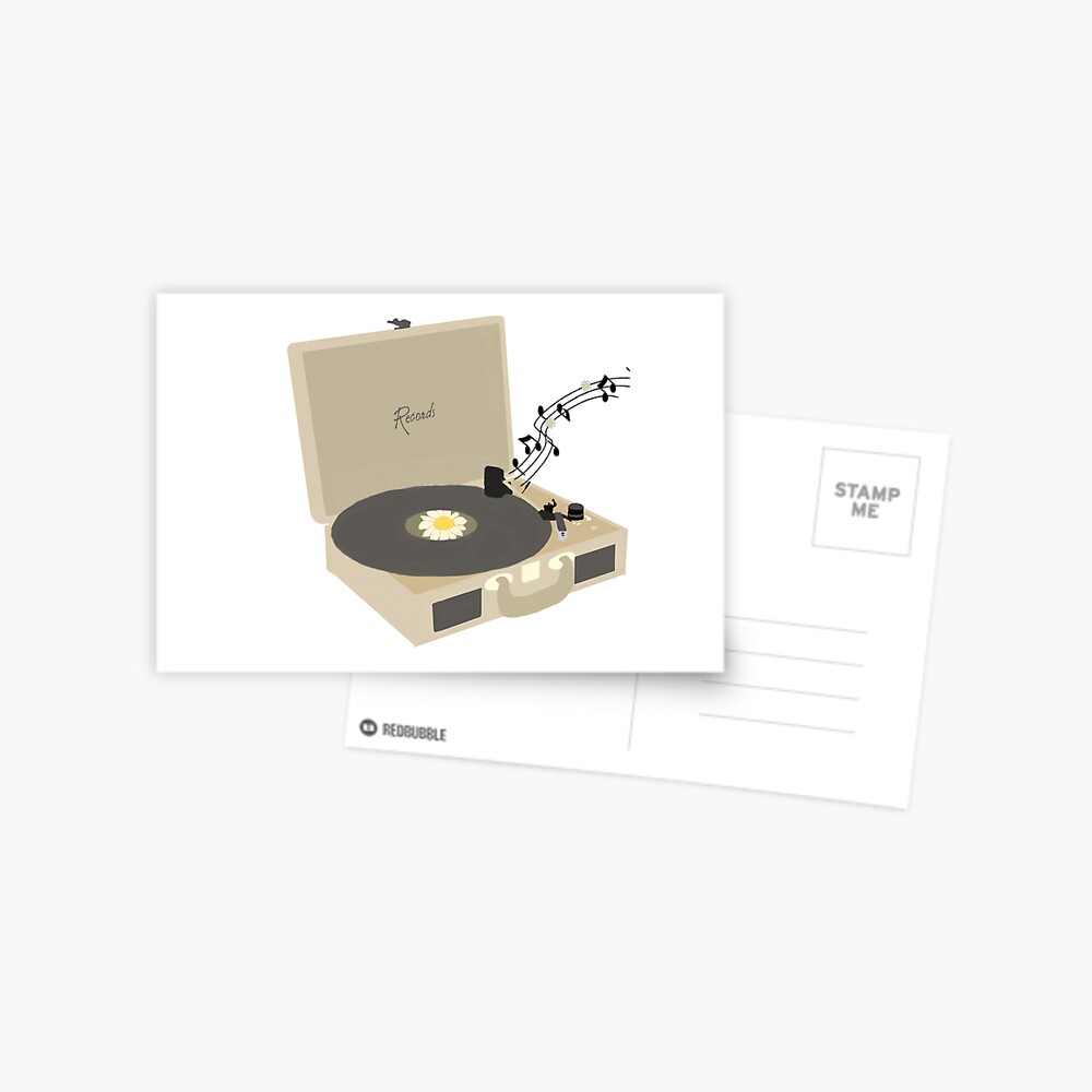 "Daisy Record Player" Sticker for Sale by Rachelledesigns | Redbubble