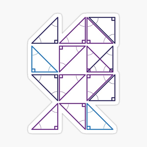 "triangles triangle right triangles types of triangles" Sticker by ...