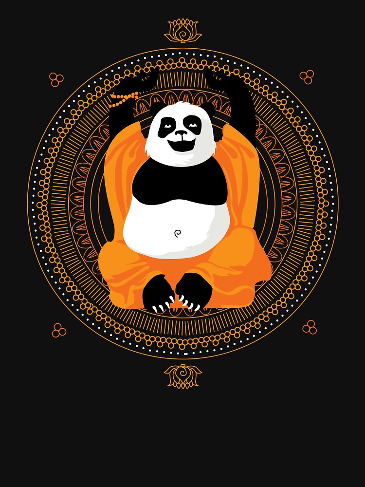 "Panda Buddha" T-shirt for Sale by oblik | Redbubble | panda t-shirts ...
