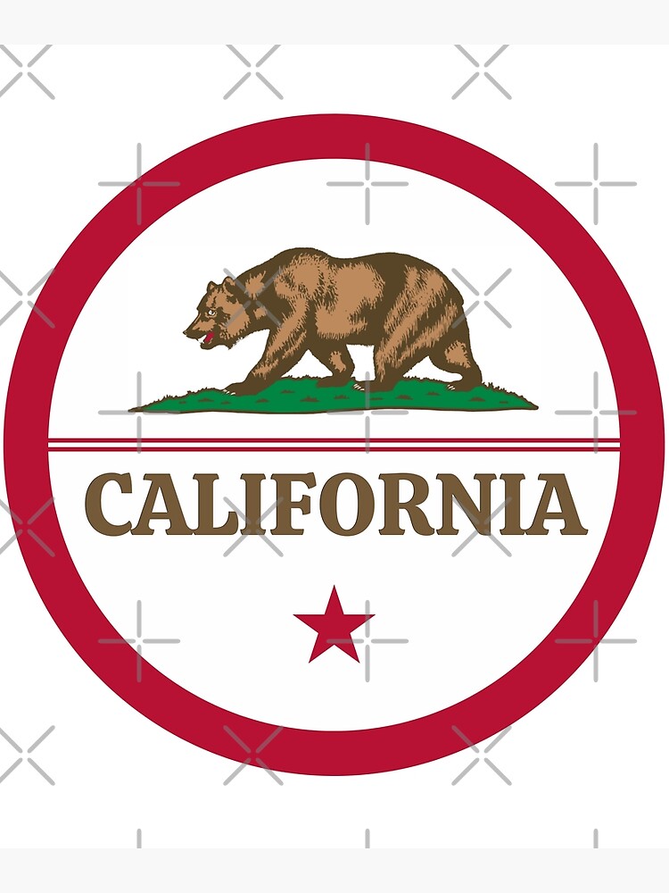 "California State Flag Roundel" Poster for Sale by FedSherDesign ...
