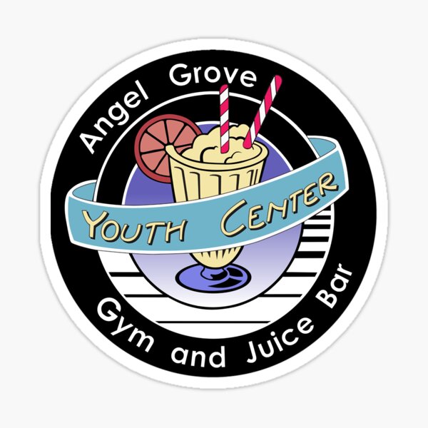Pegatina «Young Center Angel Grove Gimnasio y bar de jugos Lugar de ...
