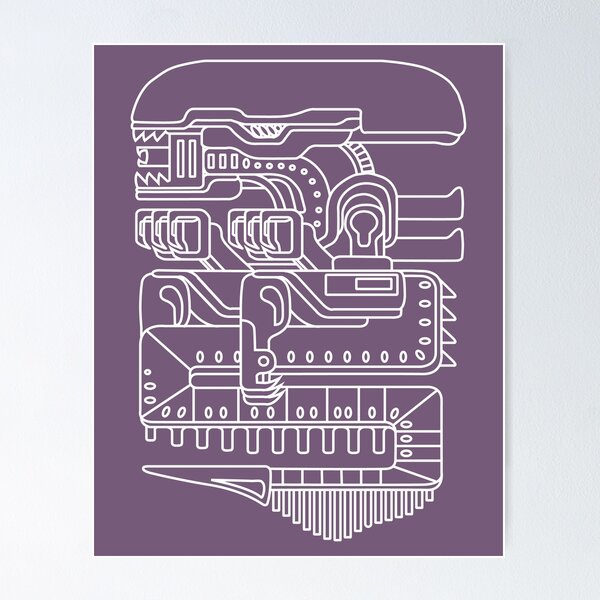 "Aztec Xenomorph" Poster for Sale by richardjmason | Redbubble