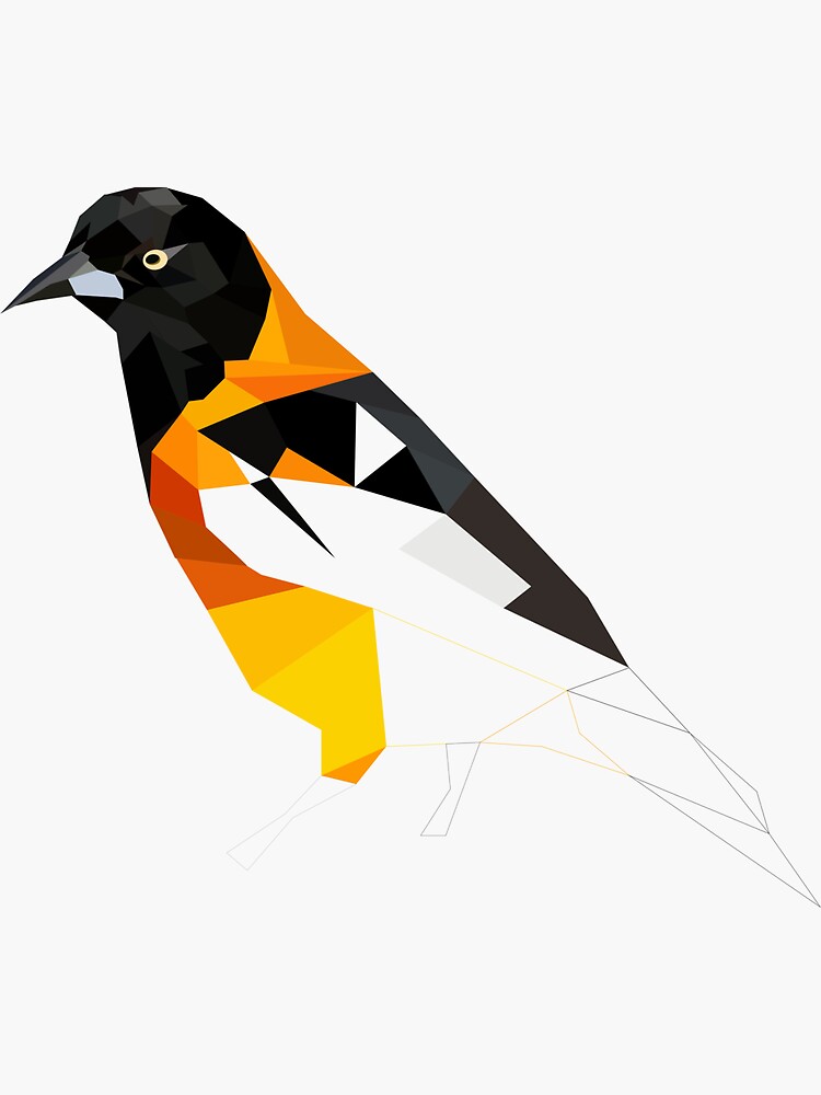 "Campo troupial, Birds of Brazil" Sticker for Sale by villavera | Redbubble