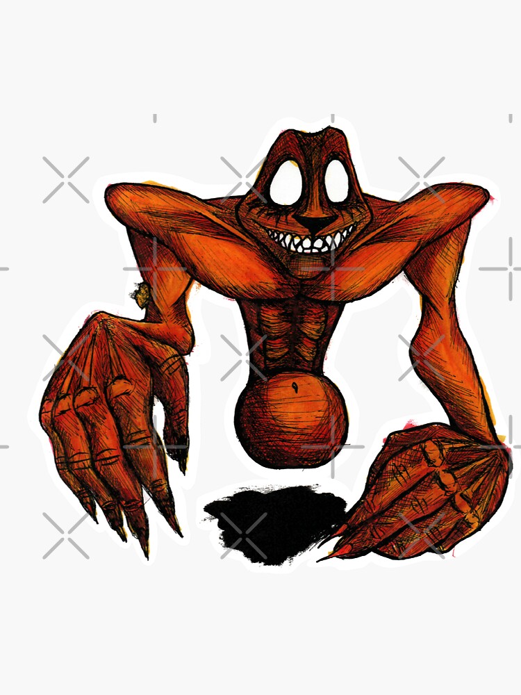 "Orange floating spectre creature" Sticker for Sale by Shmehwateva ...