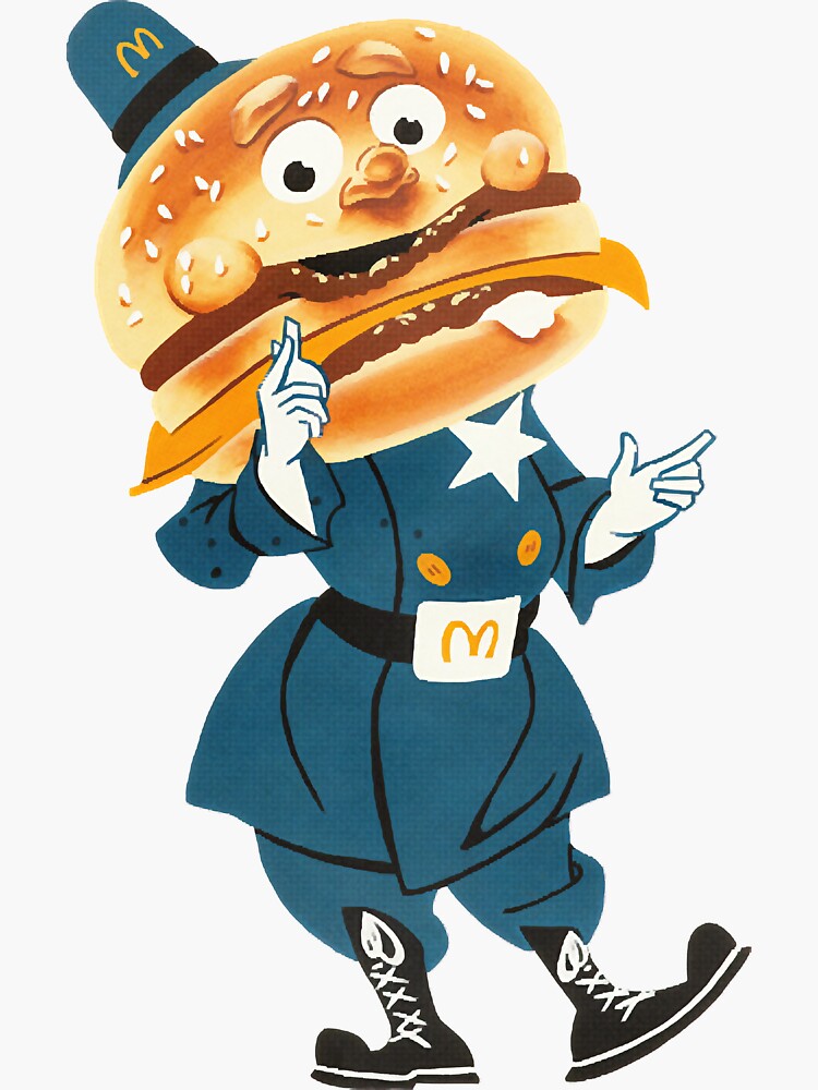 "Officer Big Mac" Sticker for Sale by Bryanma1900 | Redbubble