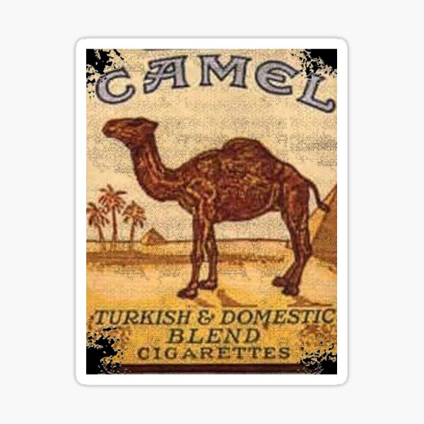 "Camel Cigarettes " Sticker for Sale by MuffinTee | Redbubble