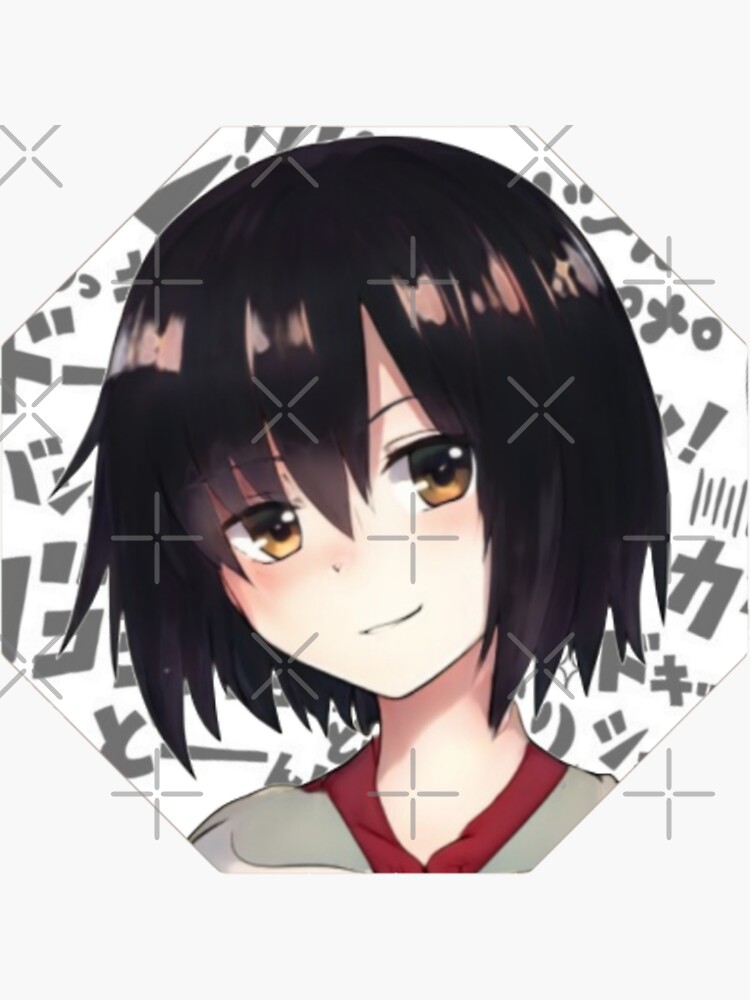 "Waifu short hair" Sticker by Teury-Delgado | Redbubble
