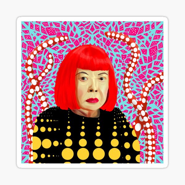 "An Kusama Art" Sticker for Sale by gibbsdeborah | Redbubble