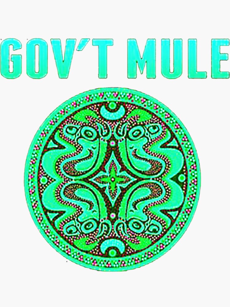 "LOGO GOVT MULE " Sticker for Sale by SinghEspanzArt | Redbubble