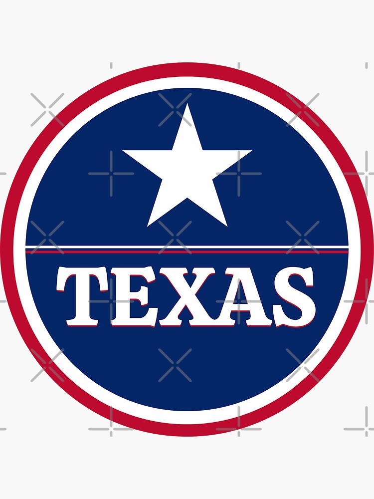 "Texas State Flag Roundel" Sticker for Sale by FedSherDesign | Redbubble