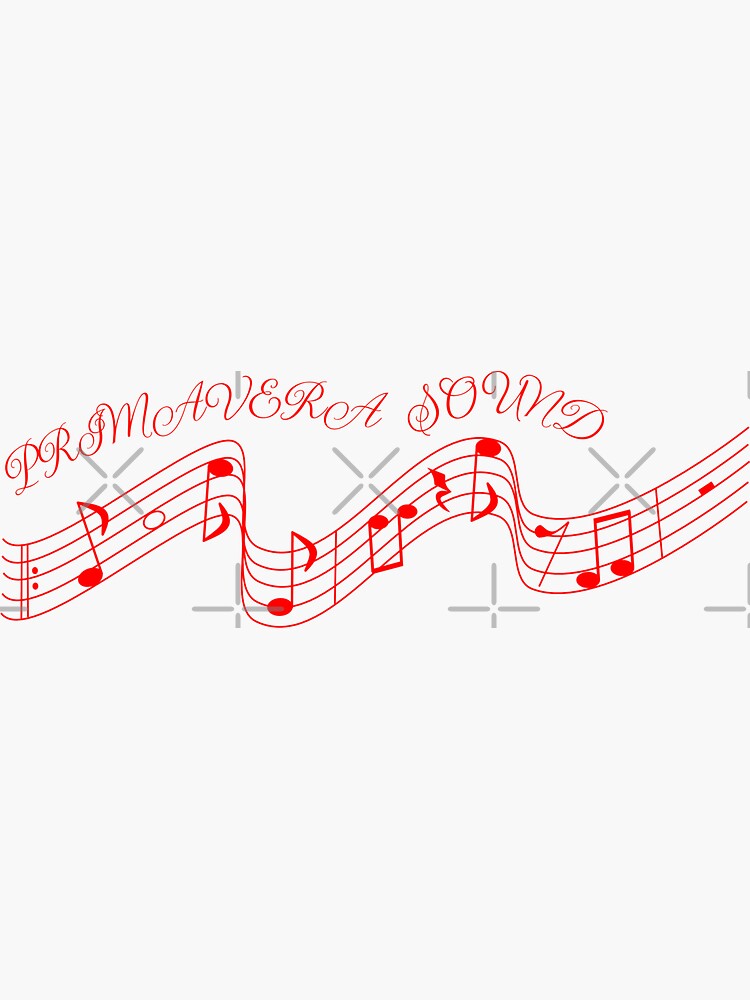 "Primavera sound " Sticker for Sale by Vlaki | Redbubble