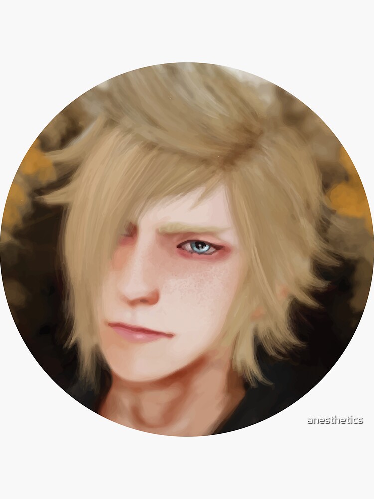 "Prompto (vector ver.)" Sticker for Sale by anesthetics | Redbubble