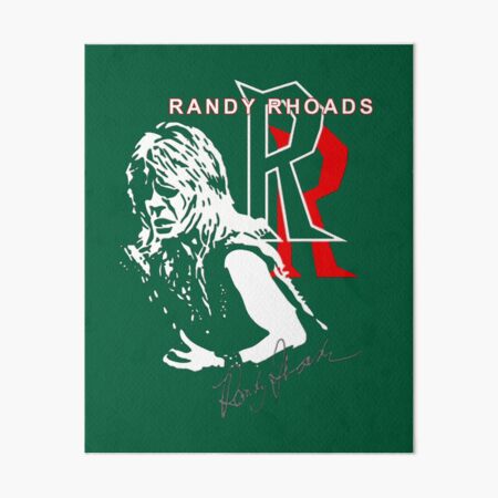 "Randy Rhoads Autograph Ozzy Heavy Metal Rock Logo" Art Board Print for ...