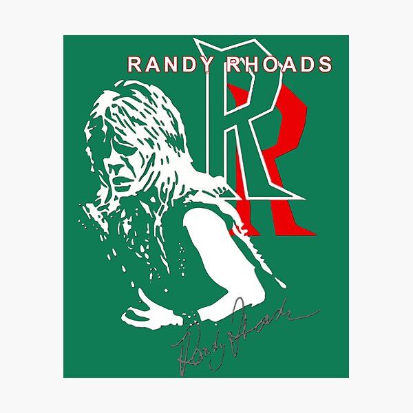 "Randy Rhoads Autograph Ozzy Heavy Metal Rock Logo" Photographic Print ...