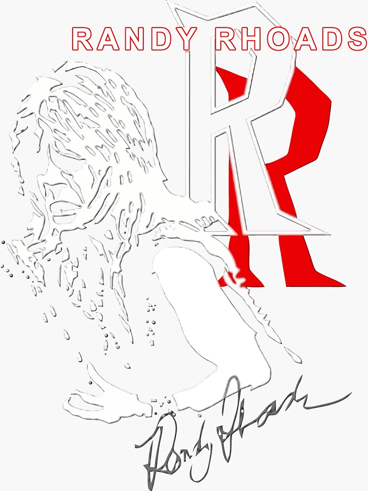 "Randy Rhoads Autograph Ozzy Heavy Metal Rock Logo" Sticker for Sale by ...