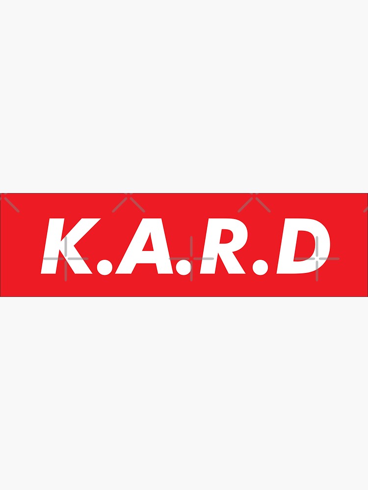 "KARD" Sticker by nurfzr | Redbubble