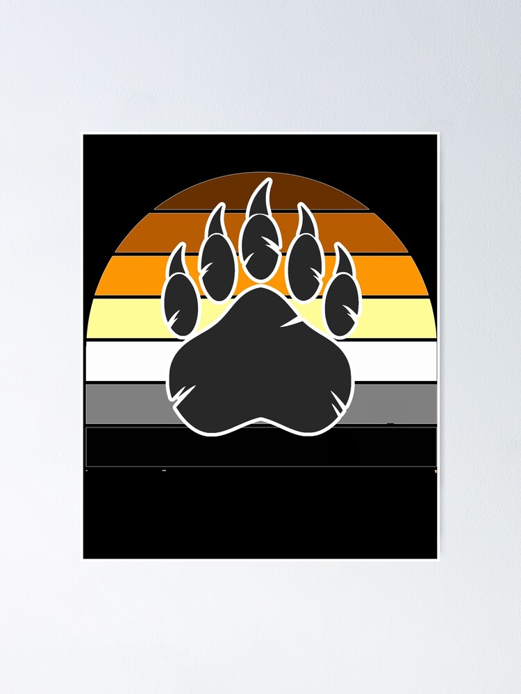 "bear pride paw" Poster for Sale by Shoppingf-ast | Redbubble