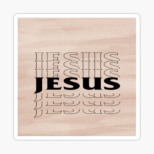 "Jesus" Sticker for Sale by cocoongirl | Redbubble