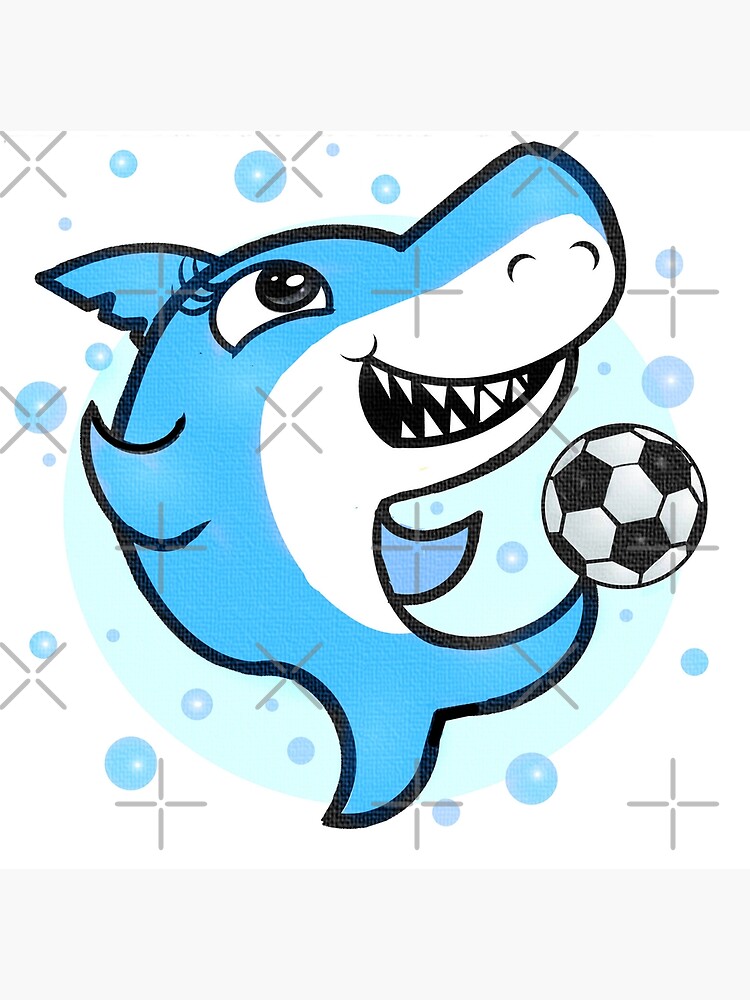 "Shark Football " Poster for Sale by shirleycutecard | Redbubble