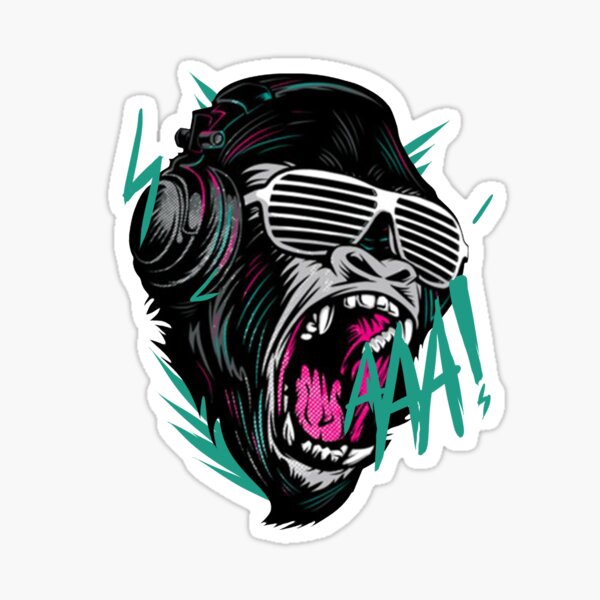"ahhhh" Sticker for Sale by boutroscalisto | Redbubble
