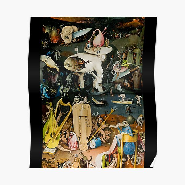 Póster «Jardín de las Delicias (Infierno) de Hieronymus Bosch» de ArtHistoryClub | Redbubble