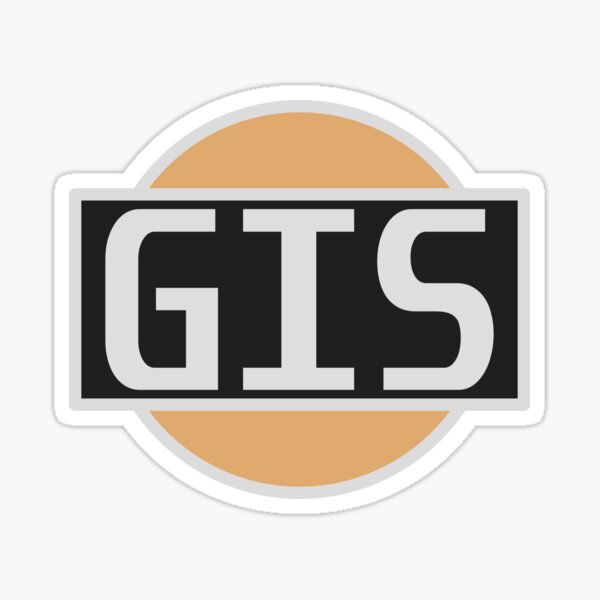 "GIS - Dark Brown and Tan" Sticker for Sale by rchoucroun | Redbubble