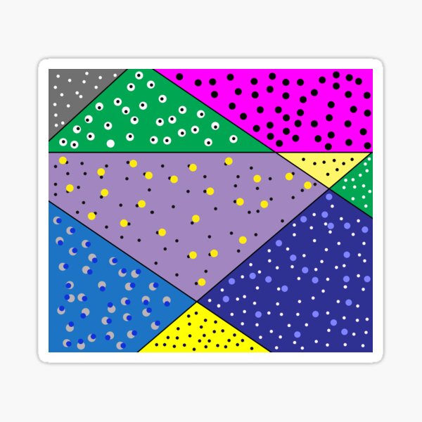"Colorful Geometric Triangles" Sticker for Sale by M3PicsStudio | Redbubble