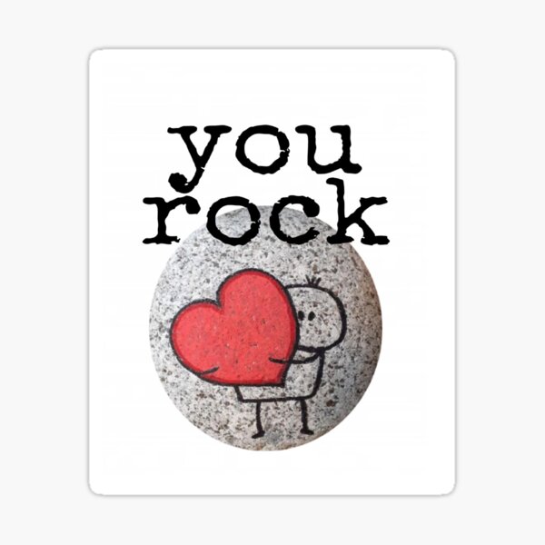 "You rock!" Sticker for Sale by TheCosplayKing | Redbubble